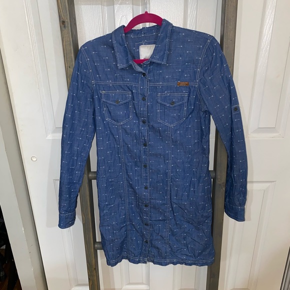 Bench | Dresses | Bench Denim Dress With Arrows On It | Poshmark